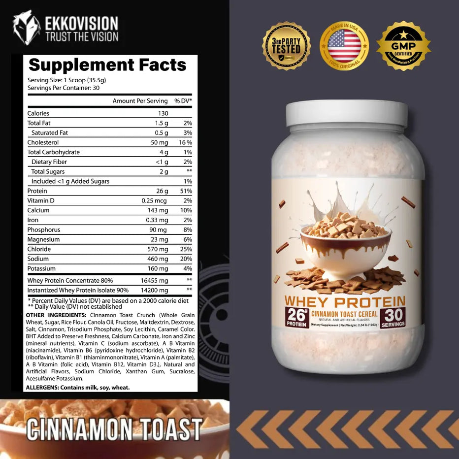 Ekko Protein Powder - 3rd Party Tested Healthcare Fitness - ekkovision