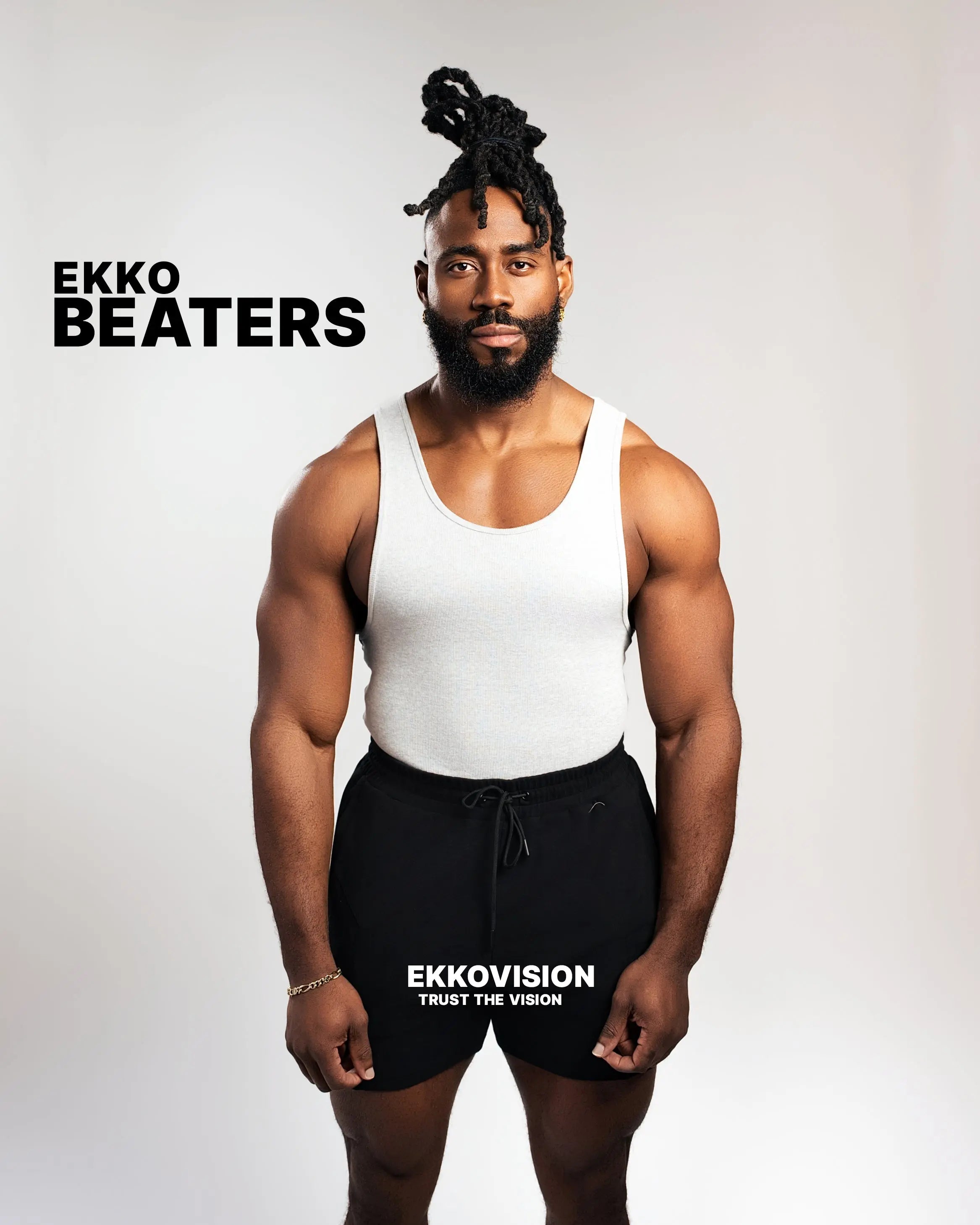 EKKO BEATERS (Please Size up) Cotton Spandex 340gsm Sleeveless Shirt C ...
