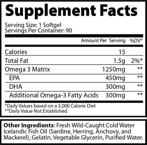 Omega 3 Fish Oil 90 servings – ekkovision
